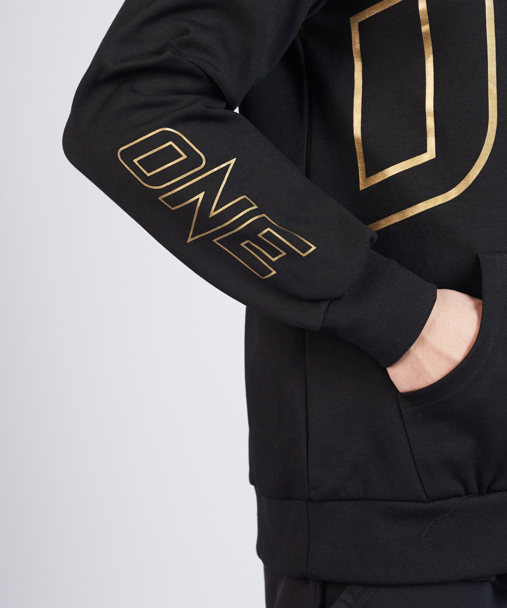 ONE World Champion Walkout Zip Hoodie (Black/Gold) | ONE Championship ...