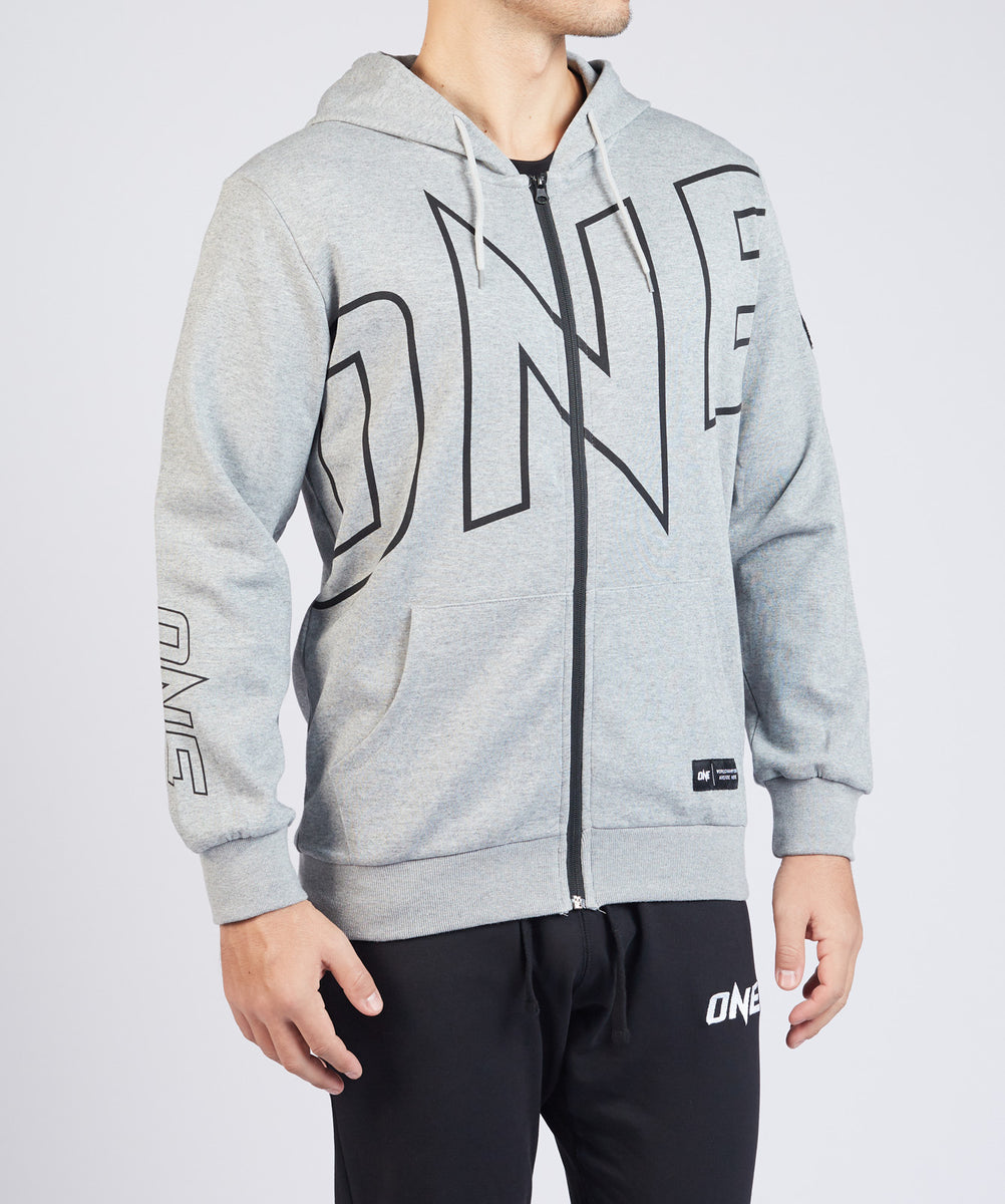 ONE Walkout Zip Hoodie (Gray) | ONE Championship – ONE.SHOP | The ...