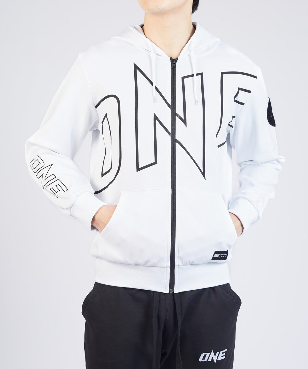 ONE Walkout Zip Hoodie (White) | ONE Championship – ONE.SHOP | The ...